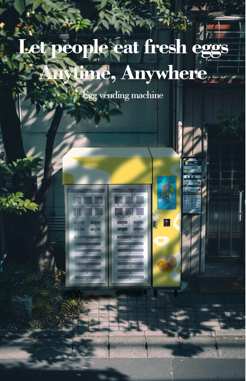 Fresh Egg Vending Machine with Touch Screen & Card Reader