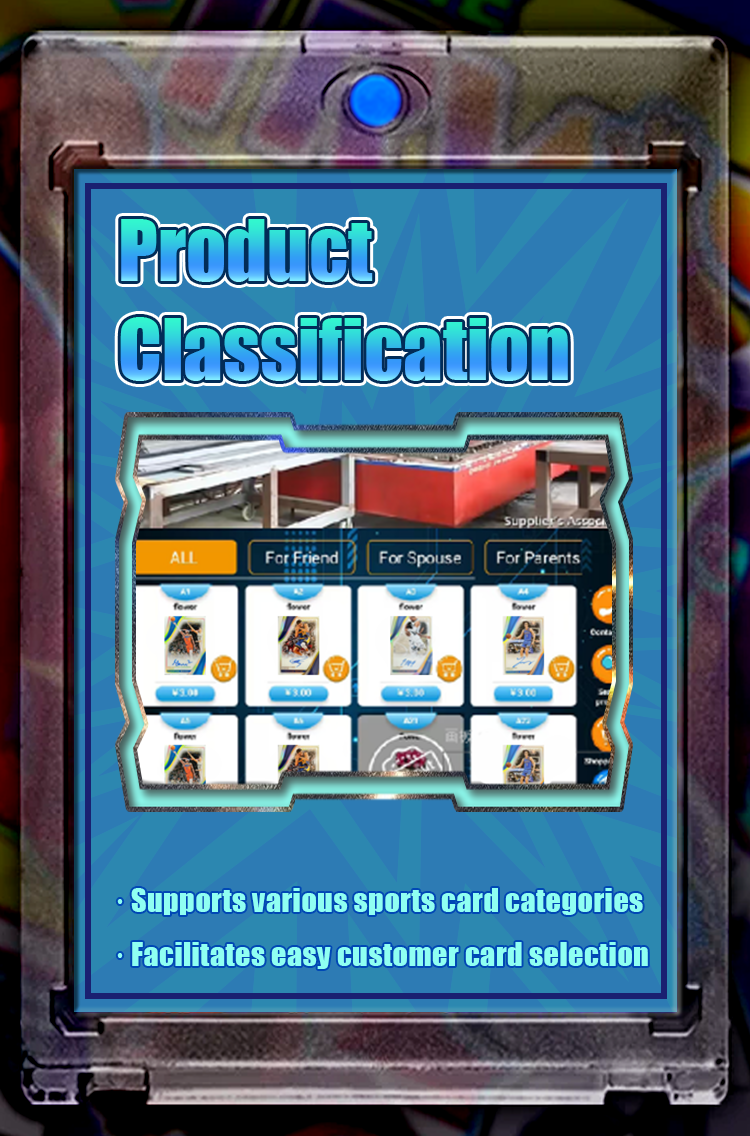 Sports Cards Vending Machine with display cabinet and elevator
