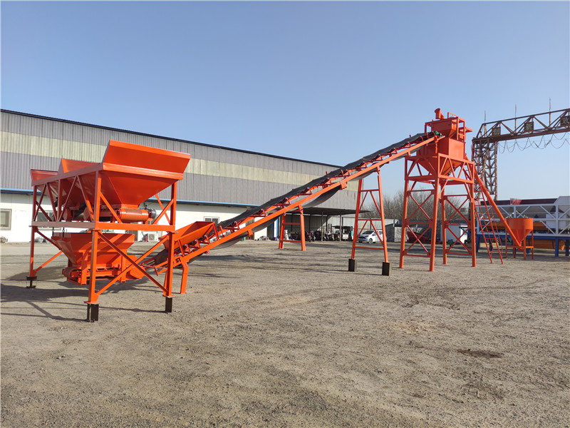 dry mix concrete batching plant from Henan shengmao machinery