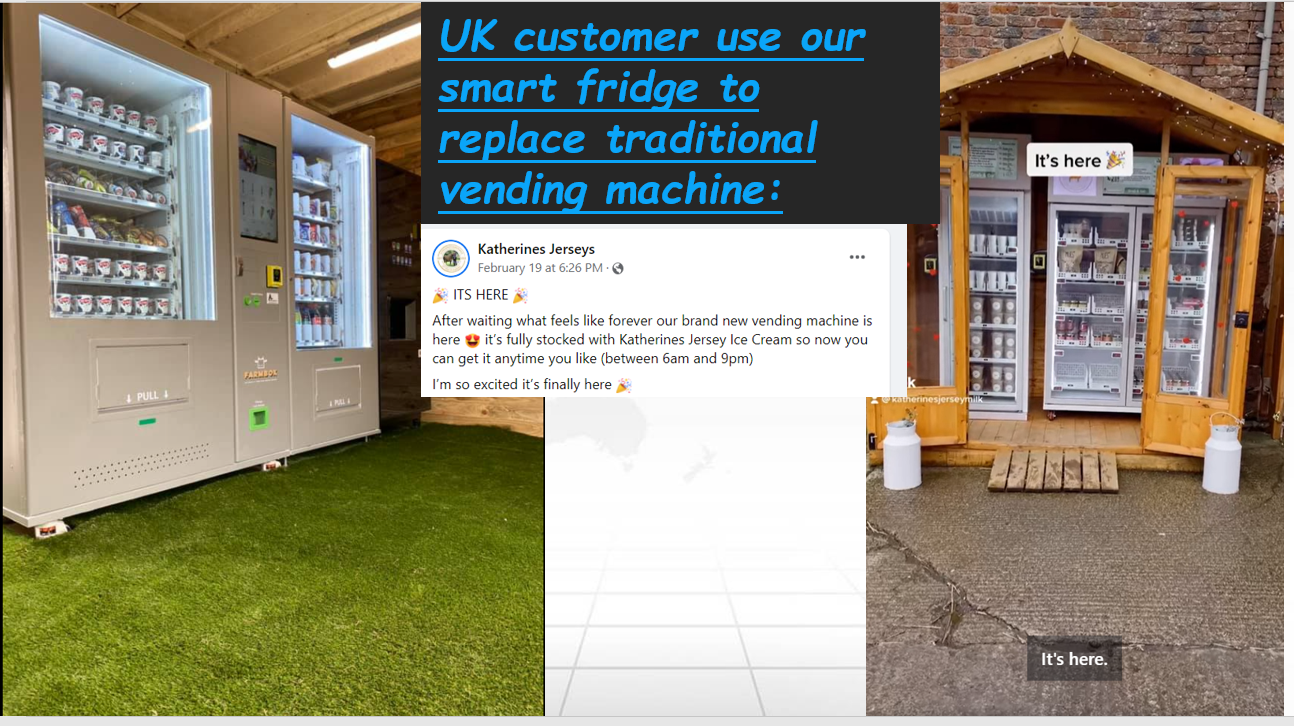 Grab n Go Smart Fridge Vending Machine Fruits Vegetables