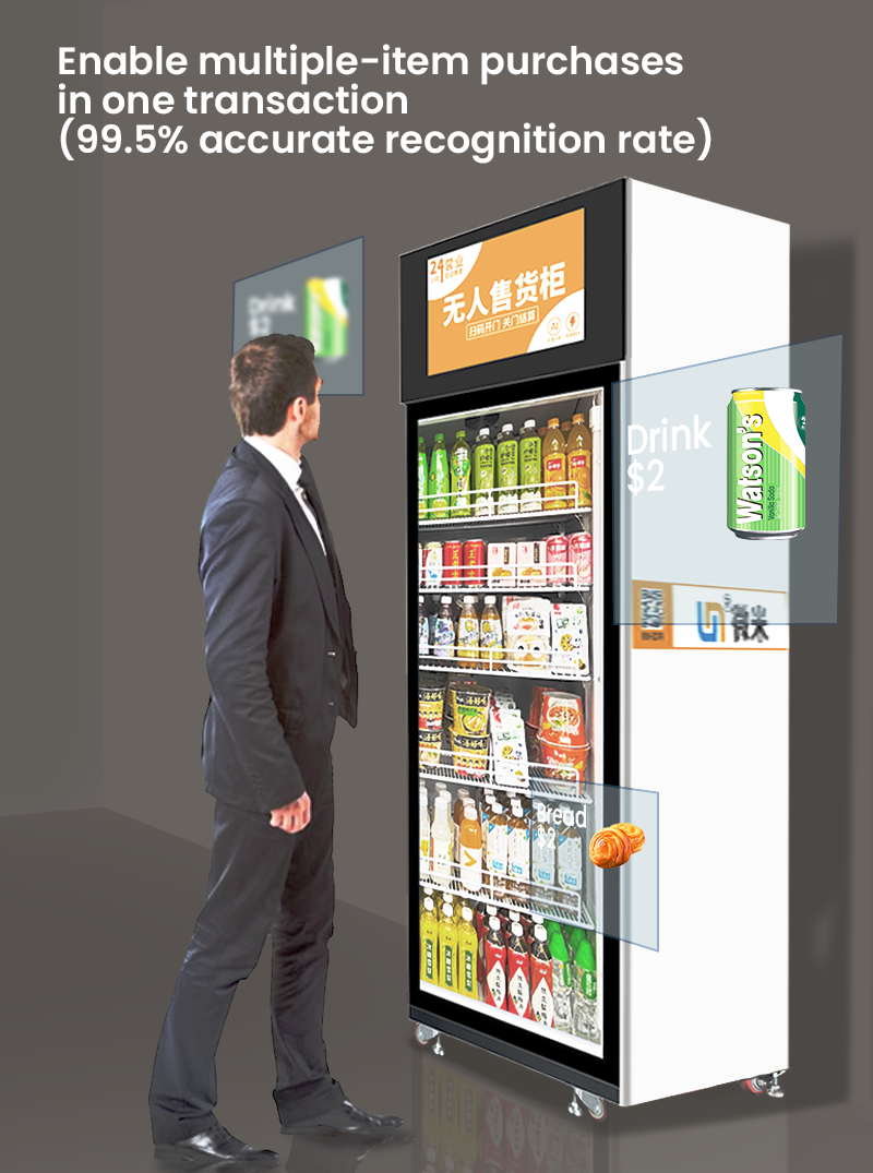 WEIMI AI Vending Fridge | 99.5% Accurate Smart Grab-and-Go