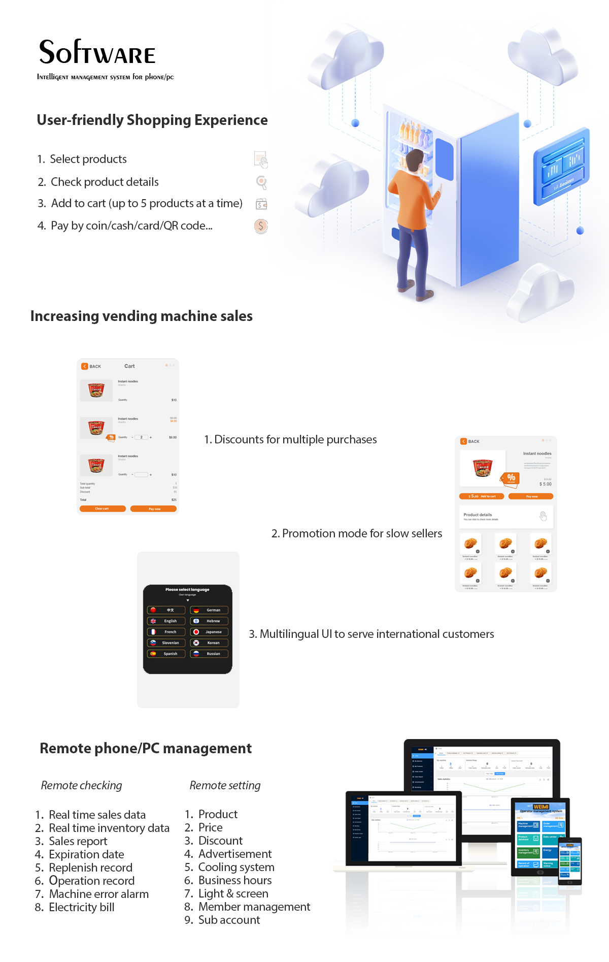 Seasoning Flavoring Sauce Vending Machine with Elevator