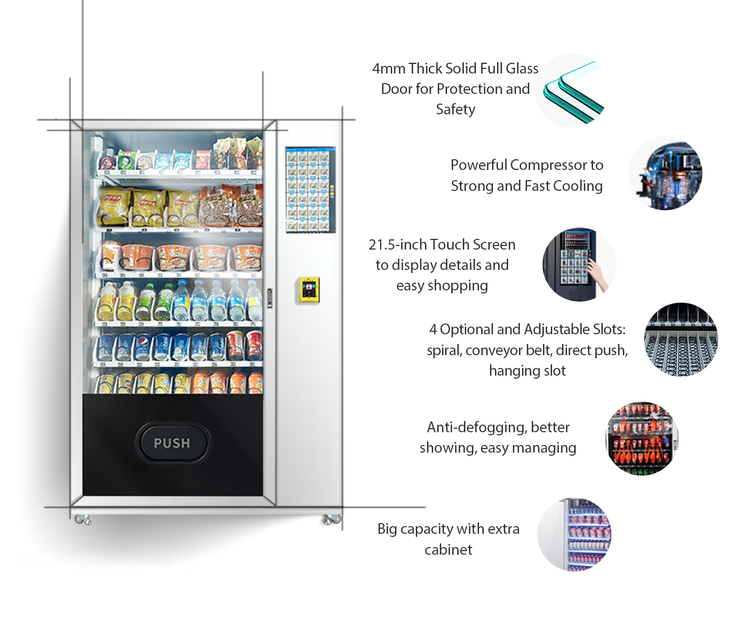 Seasoning Flavoring Sauce Vending Machine with Elevator