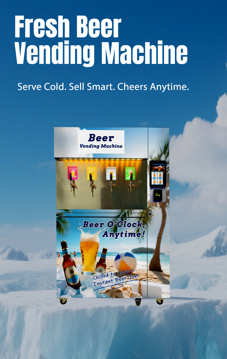 Fresh Draft Beer Dispenser Cold Beer Vending Machine