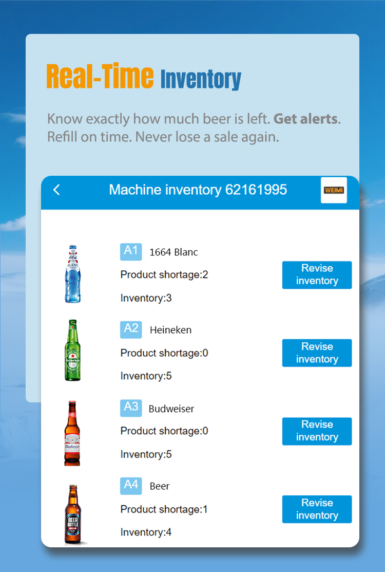 Fresh Draft Beer Dispenser Cold Beer Vending Machine