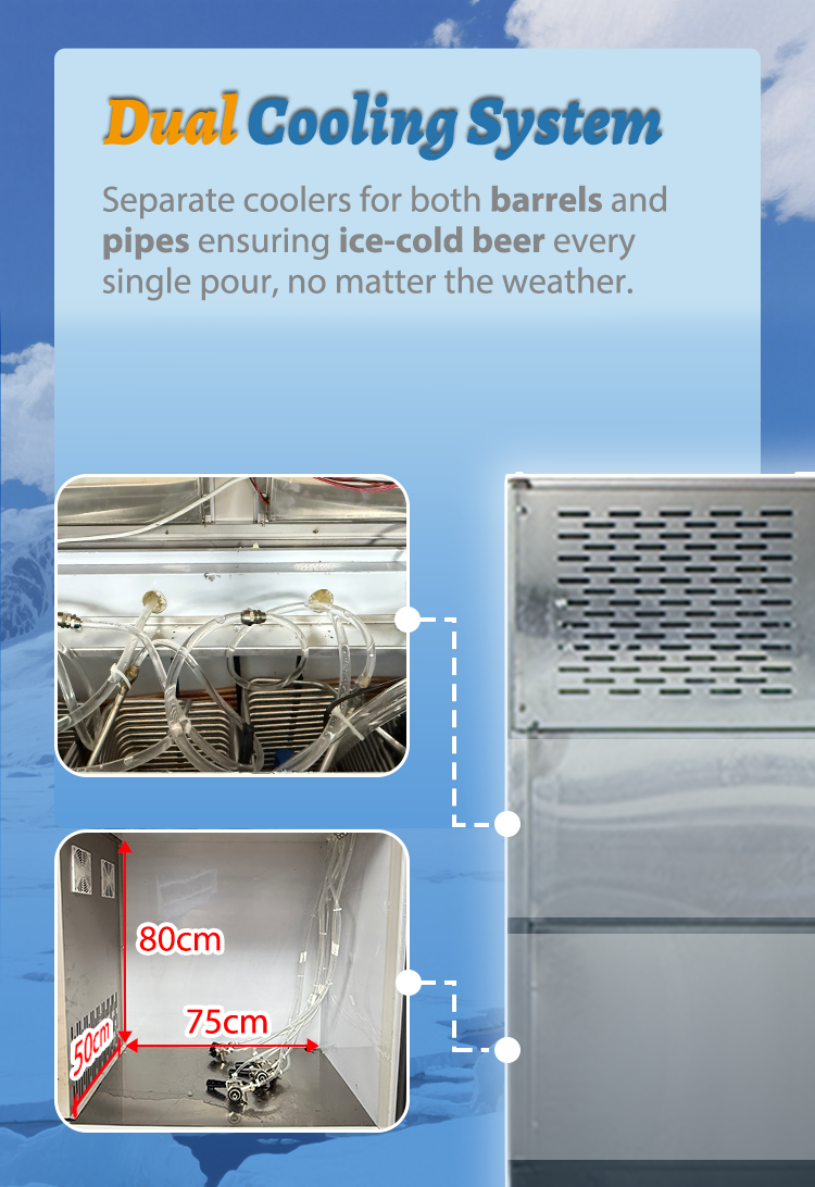 Fresh Draft Beer Dispenser Cold Beer Vending Machine