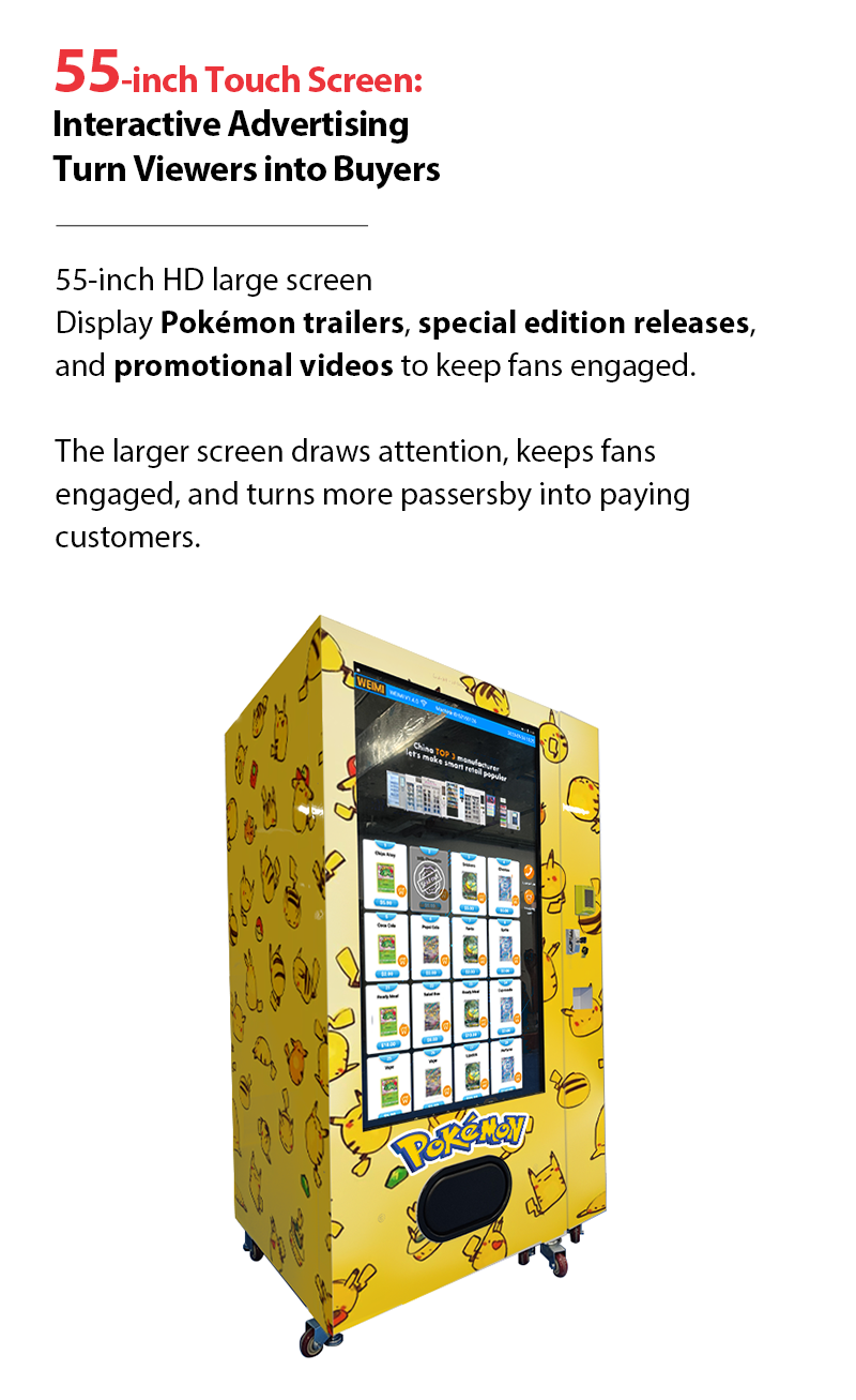 Pokémon Center Vending Machine | Full Touch Pokémon Card Dispenser
