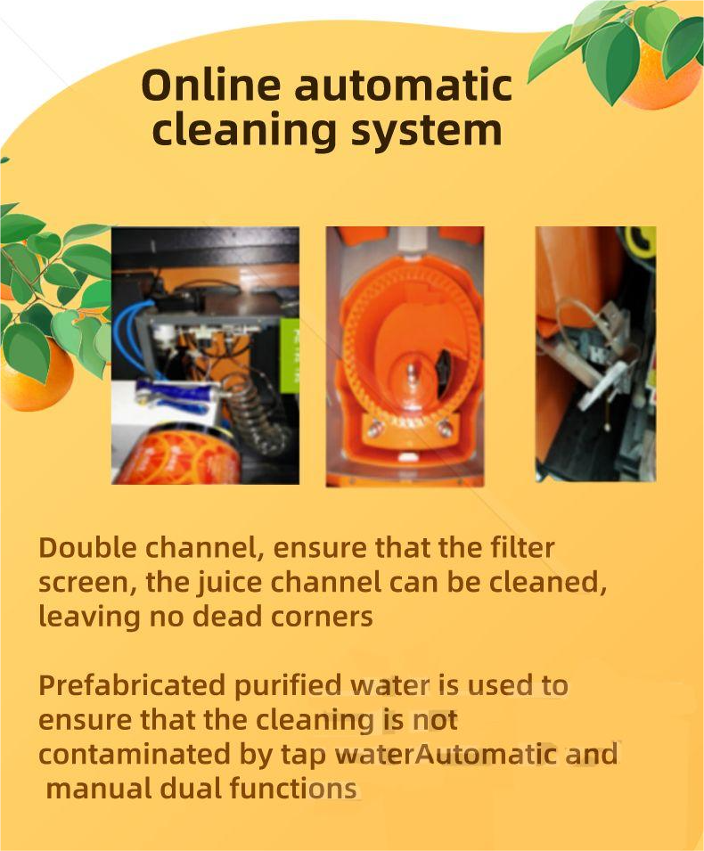 Orange Juice Vending Machine with automatic cleaning system