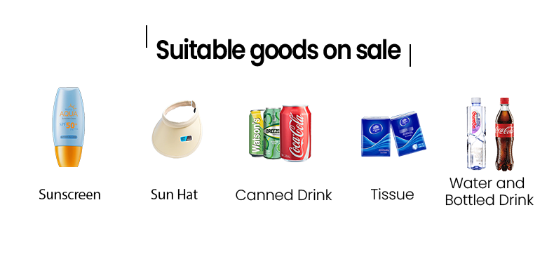 sunscreen vending machine in outdoor beaches and parks