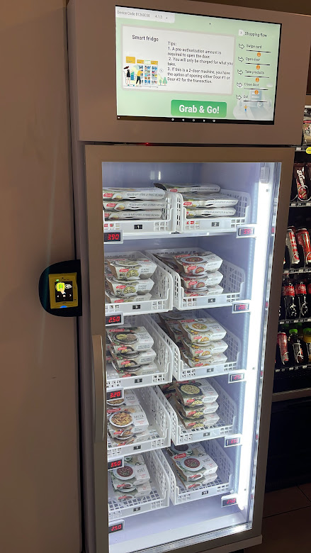 Smart Fridge Snack Drink Vending Machine in Finland coffee