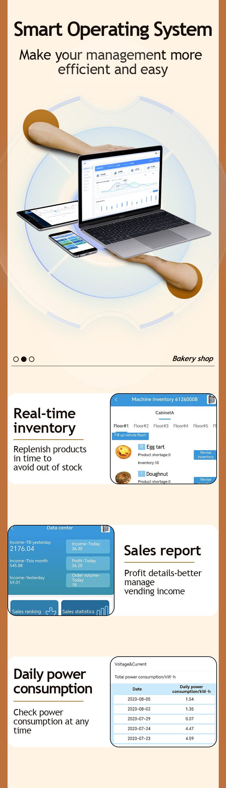 baked bread locker vending machine for Malaysia