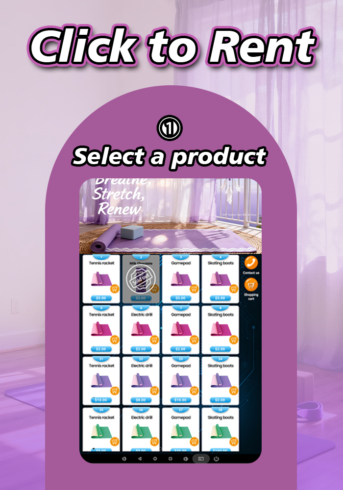 Yoga Mat Vending Machine | Smart Gym Gear Rental System